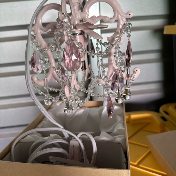 Accents | Pink Crystal Chandelier Pendant Light | Poshmark